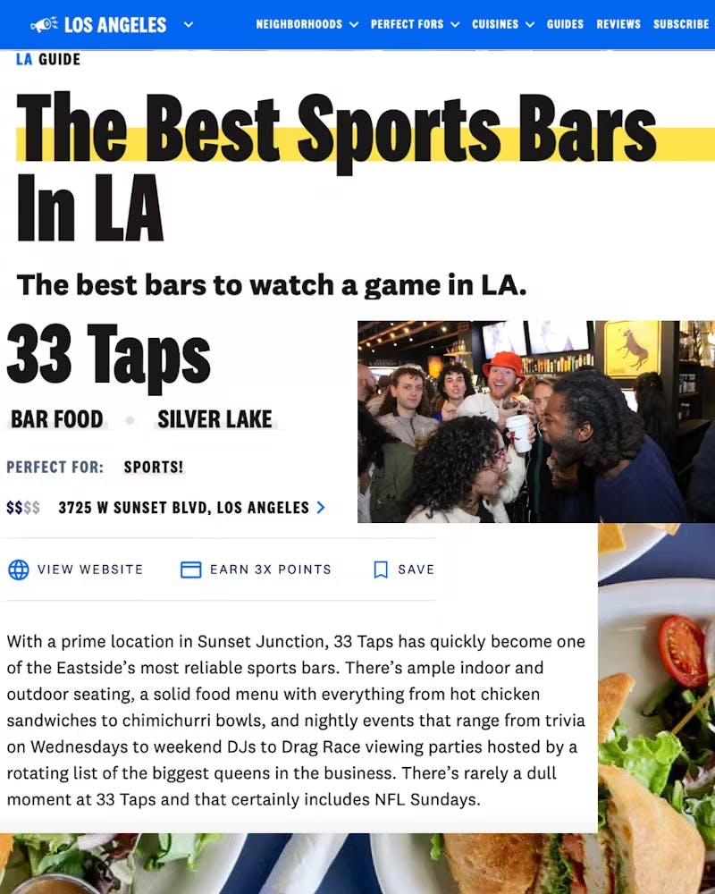 About | 33 Taps in CA