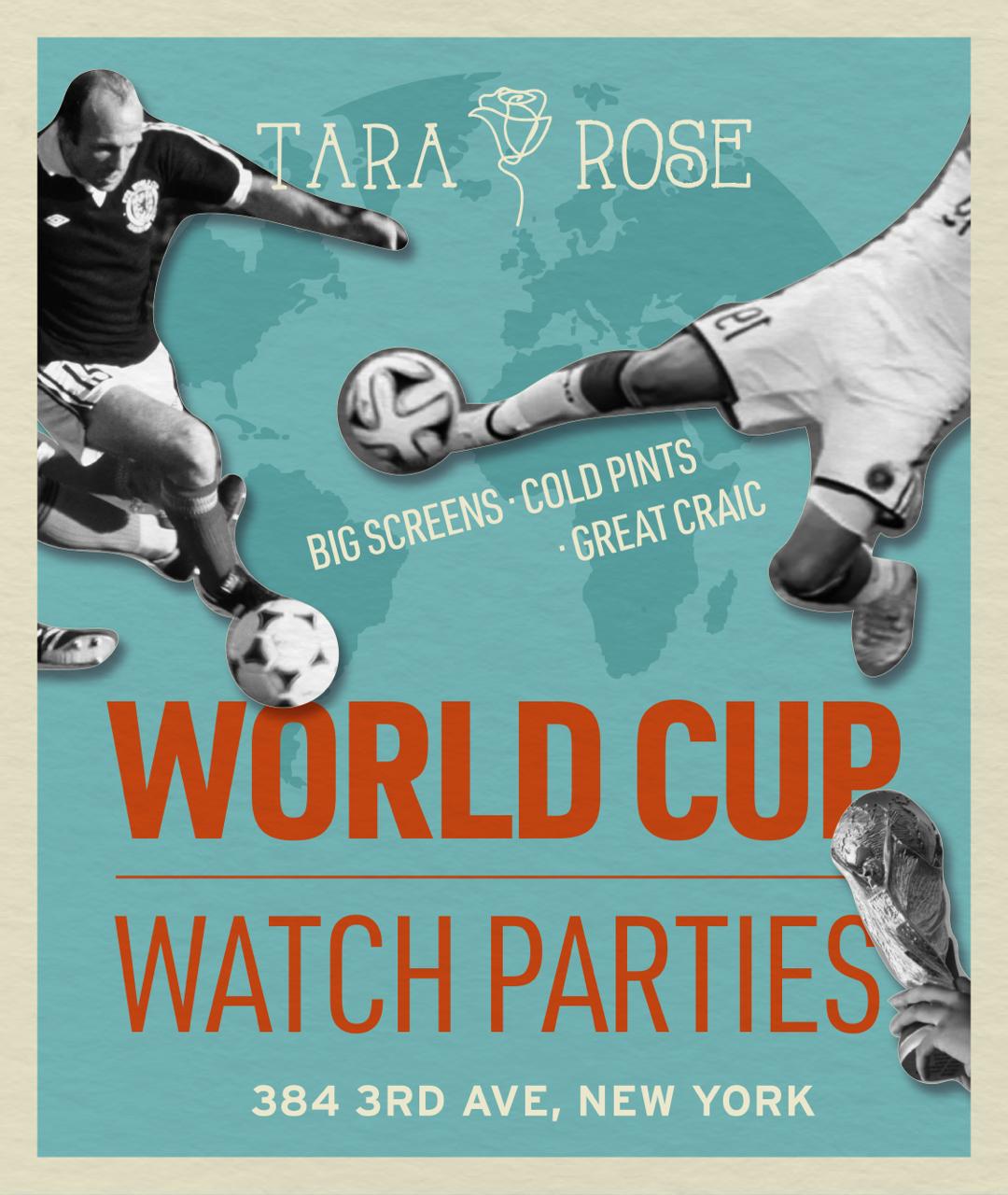 World Cup Watch Party NYC 2026 — Every Match at Tara Rose, Murray Hill