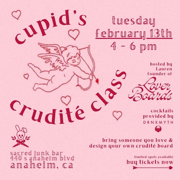 Cupid's Crudités Class - A LoverBoard's Workshop | Lover Boards ...