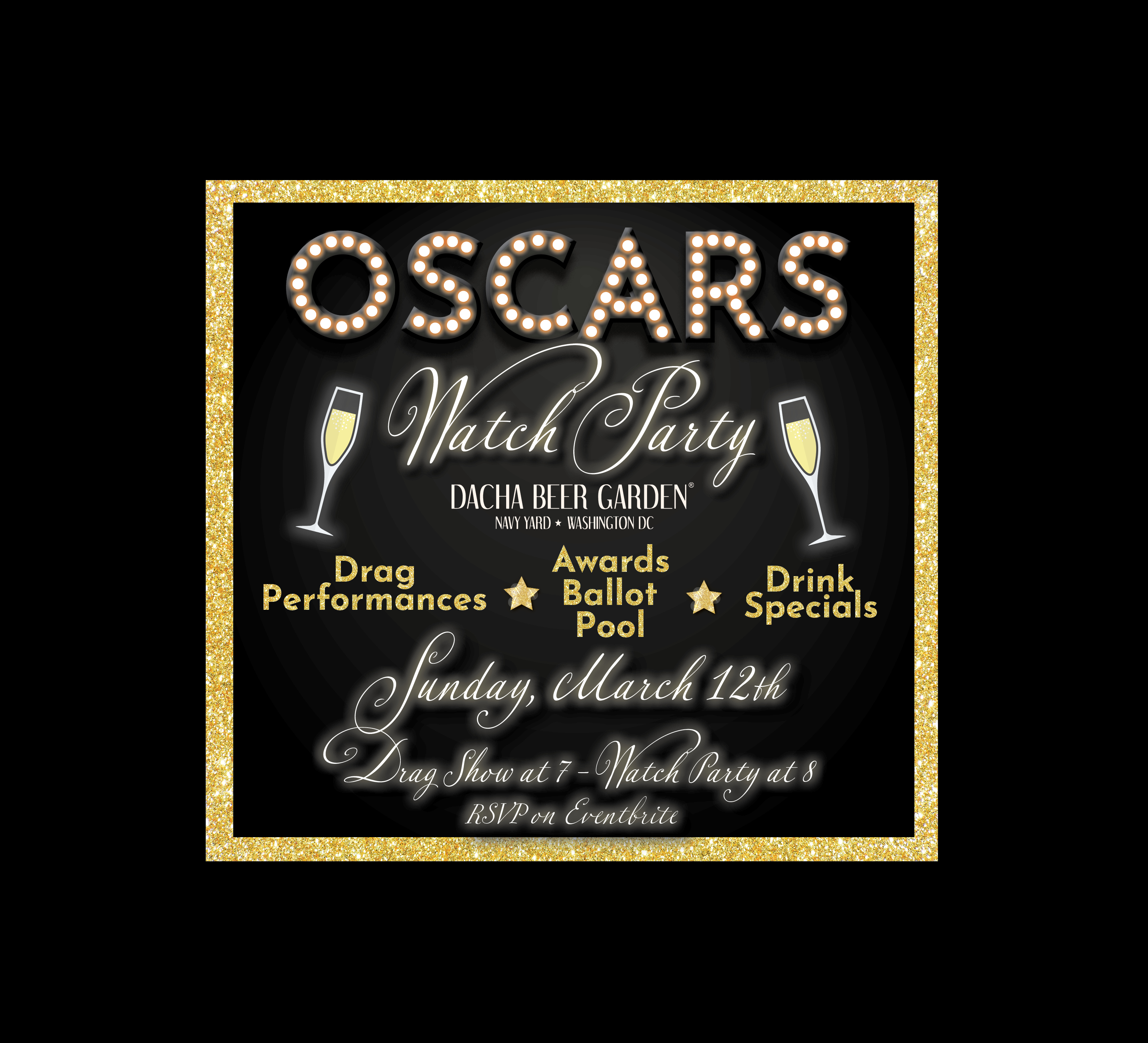 Oscars Watch Party & Drag Show | Dacha Beer Garden | Best Beer Garden ...