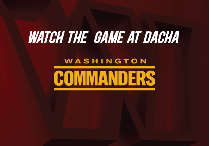 Commanders Schedule | Dacha Beer Garden | Best Beer Garden in ...