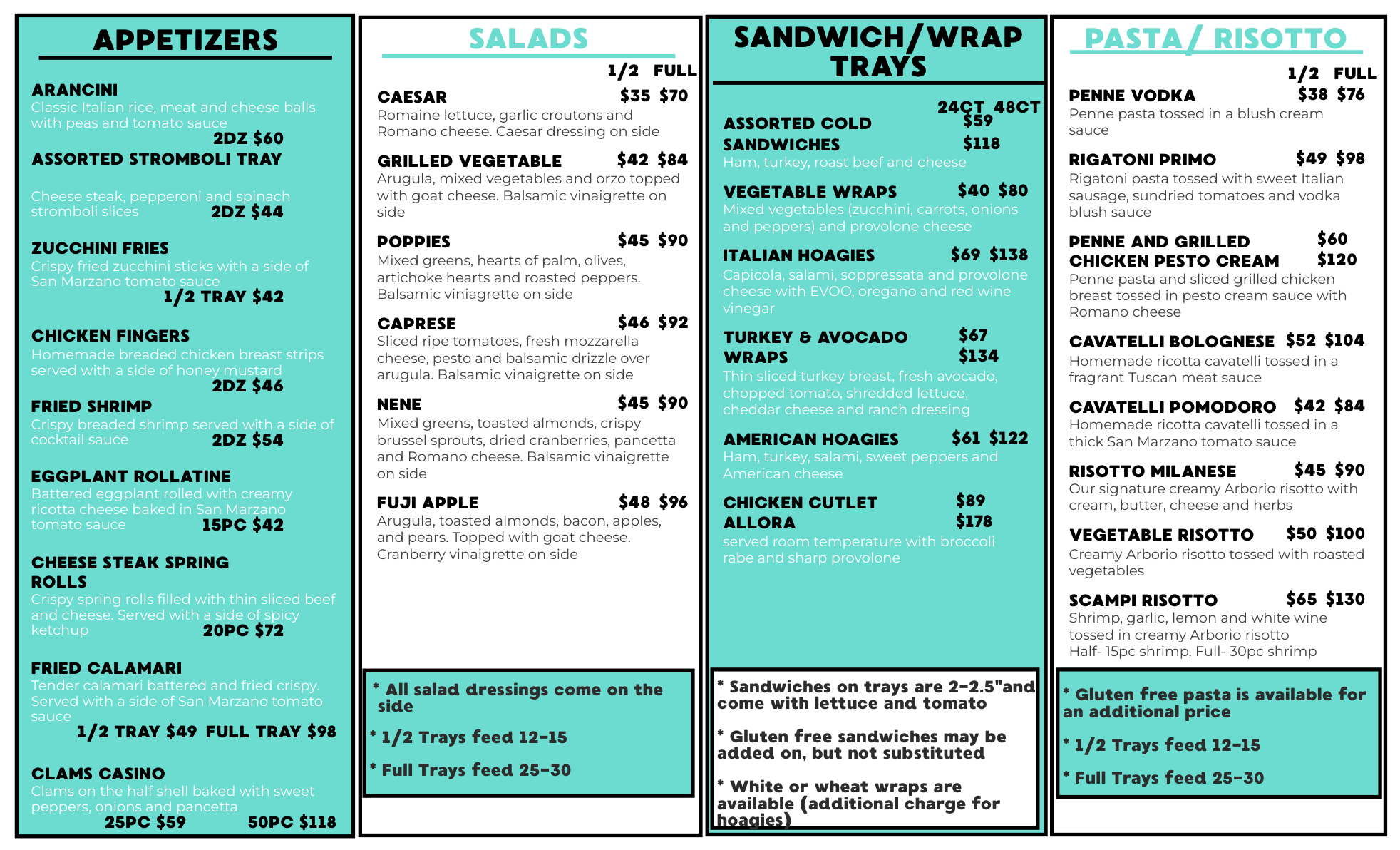 Menus | Nene's Market in Marlton, NJ