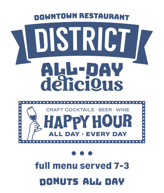 MENUS | District Donuts New Orleans | BREAKFAST LUNCH DINNER COFFEE