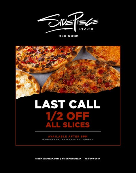 Half-Off Slices at Side Piece Pizza | Summerlin Pizza