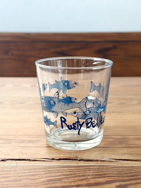 RB Mullet Glass | Rusty Bellies Waterfront Grill | Seafood Restaurant ...
