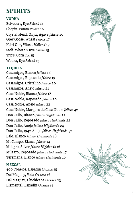 Menus | Society Cafe in New York, NY