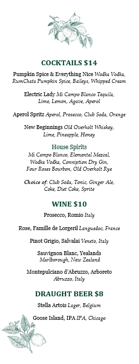 Menus | Society Cafe in New York, NY