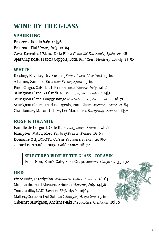 Menus | Society Cafe in New York, NY