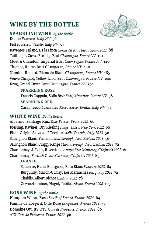 Menus | Society Cafe in New York, NY