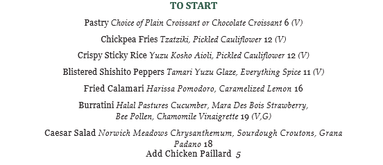 Menus | Society Cafe in New York, NY