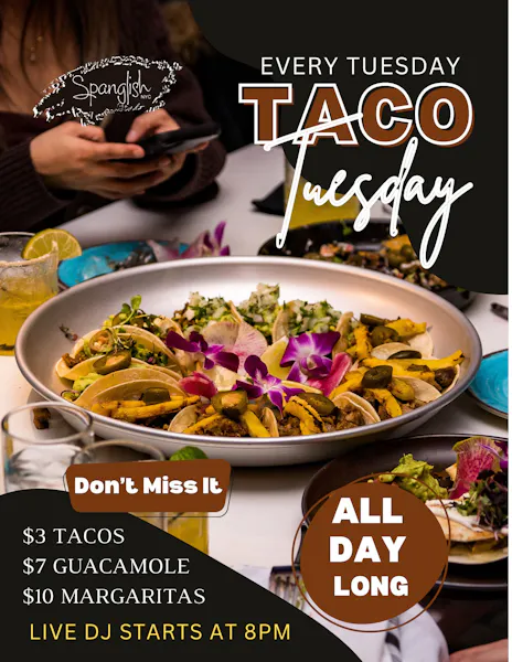Taco Tuesdays | Spanglish | Mexican Restaurant in Bayside, NY