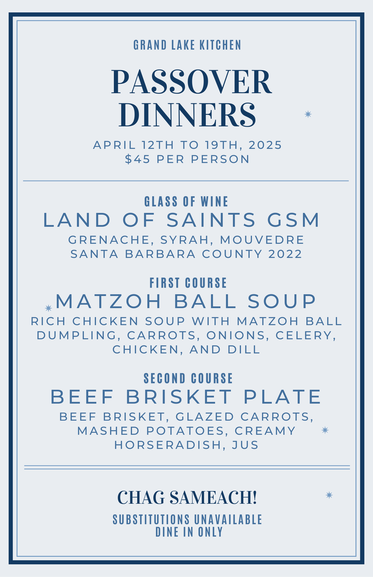Passover 2025
