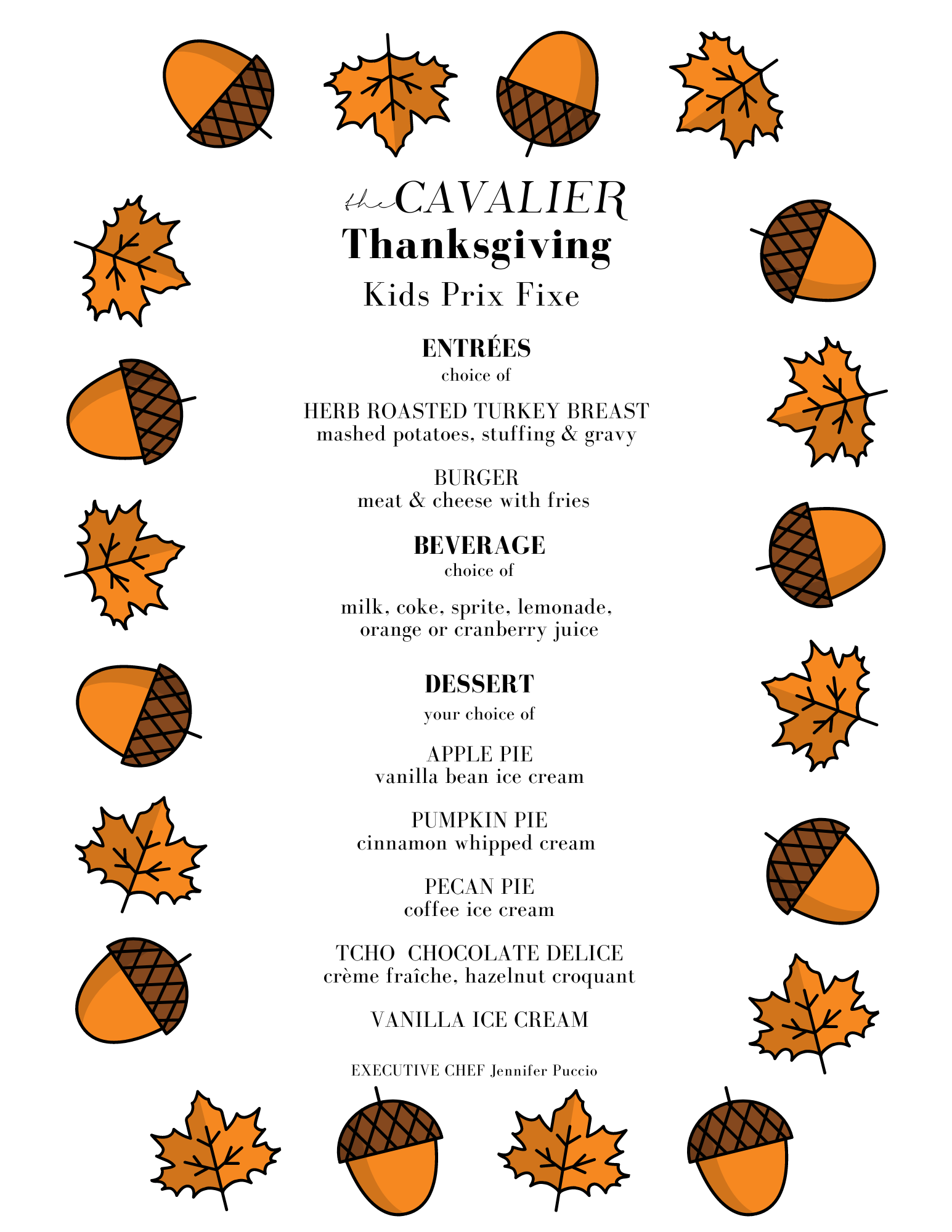 Menus | The Cavalier in San Francisco, CA