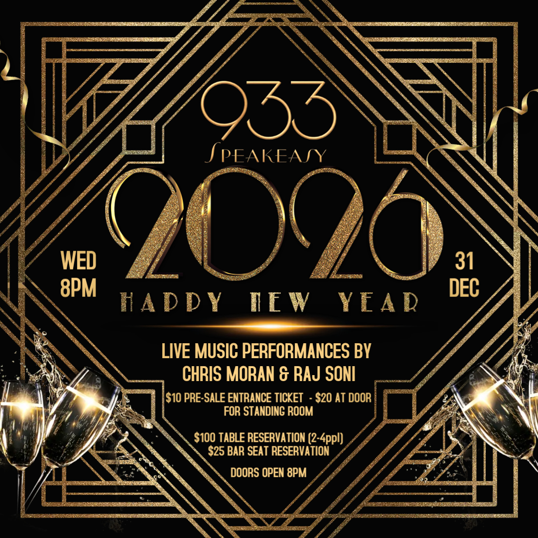 933 Speakeasy 2026 New Year's Eve Celebration | Embers Tap House ...