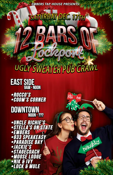 12 BARS OF LOCKPORT - PUB CRAWL | Embers Tap House | American ...