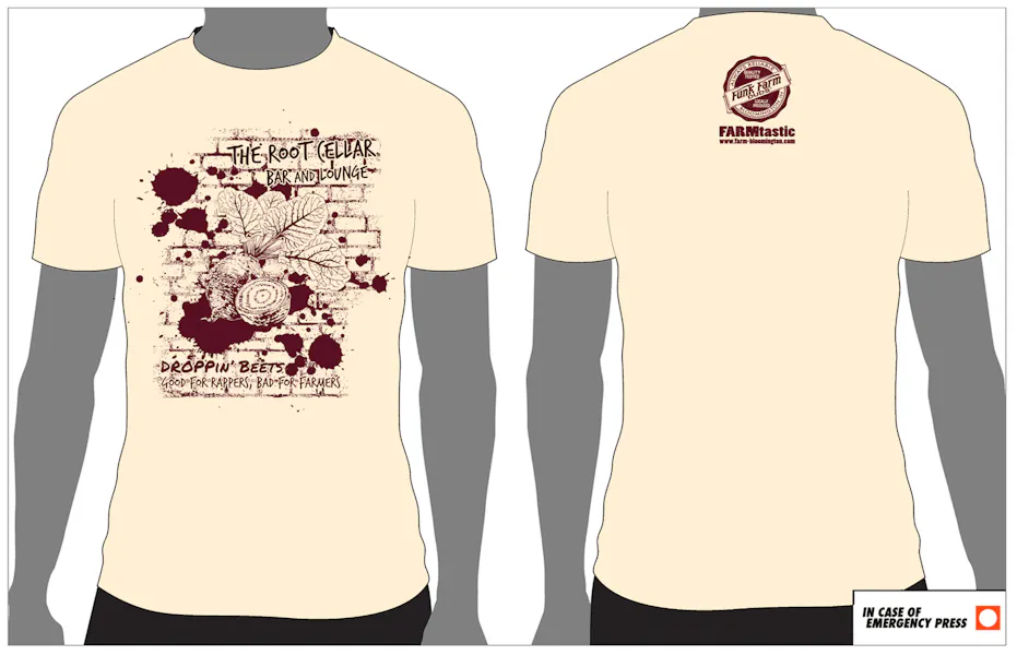 Droppin’ Beats in the Root Cellar Lounge T-shirt | FARMbloomington ...