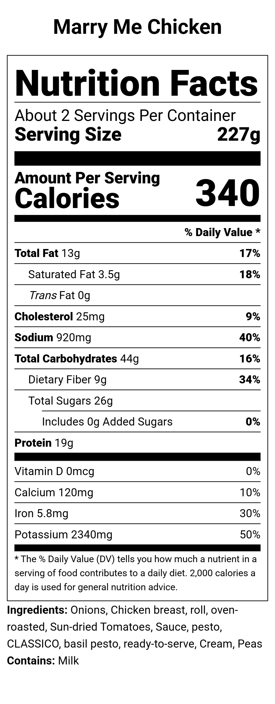 Chicken Nutrition Facts | Nourish Quick in Orlando, FL