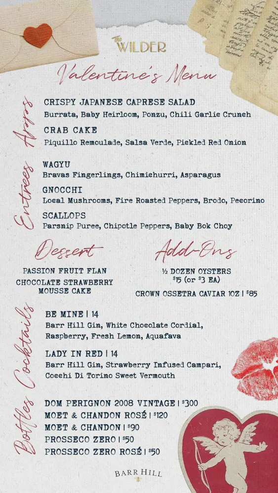 Menus | The Wilder in Fort Lauderdale, FL
