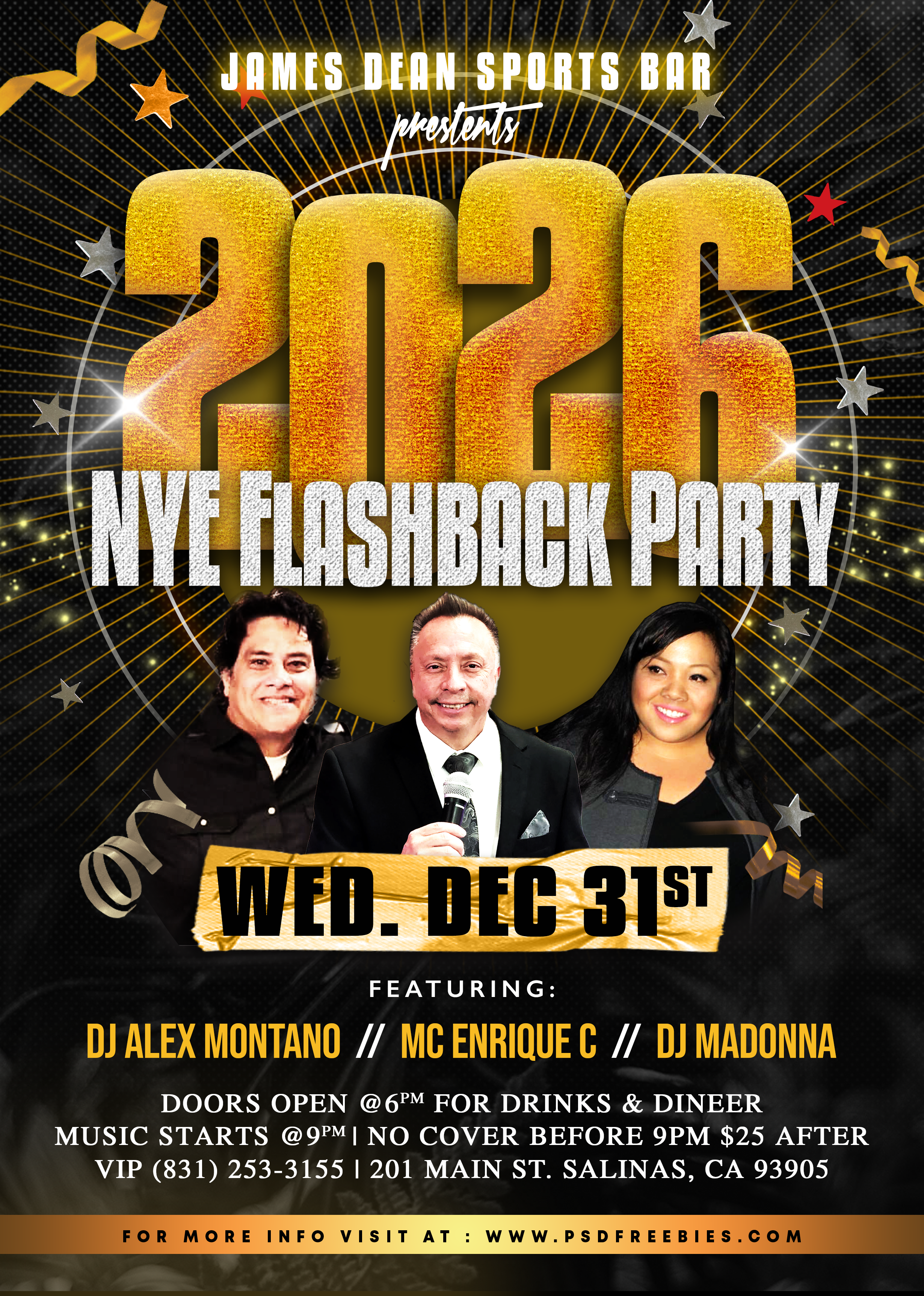 New Years Eve at 201 Main | 201 Main | Restaurant & Bar in Salinas, CA