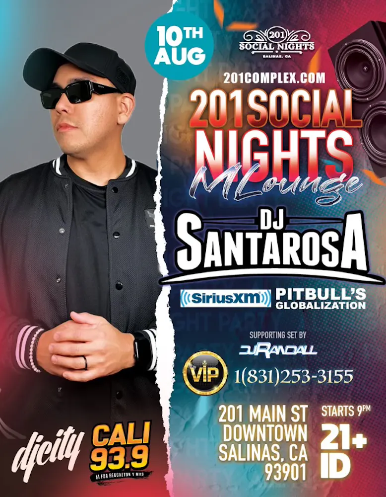 Social Nights | 201 Main | Restaurant & Bar in Salinas, CA