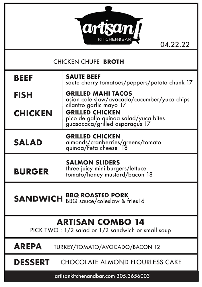 Artisan Kitchen and Bar