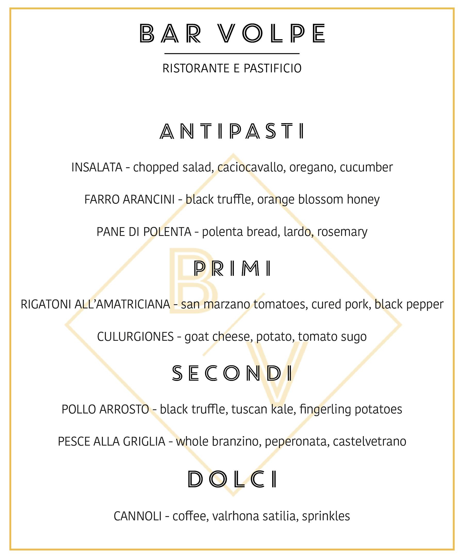 Private Events | Bar Volpe in Boston, MA