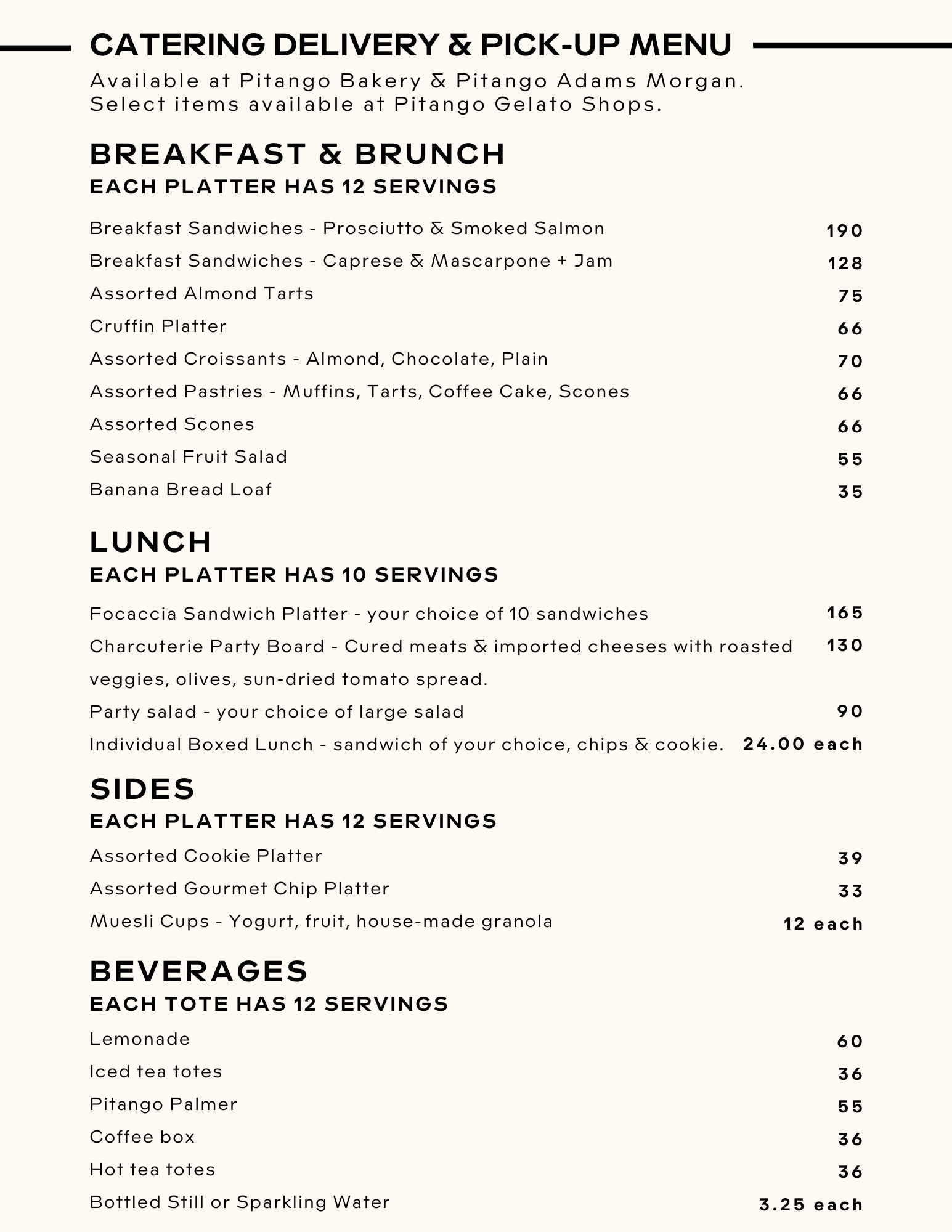 Pick-up & Delivery | Pitango Gelato in MD, DC & VA