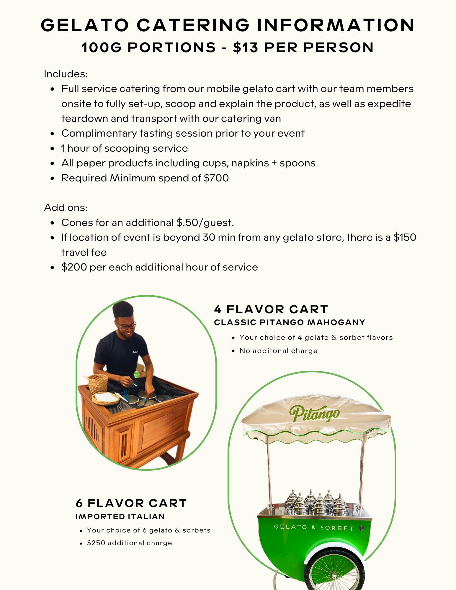 Gelato Catering | Pitango Gelato in MD, DC & VA