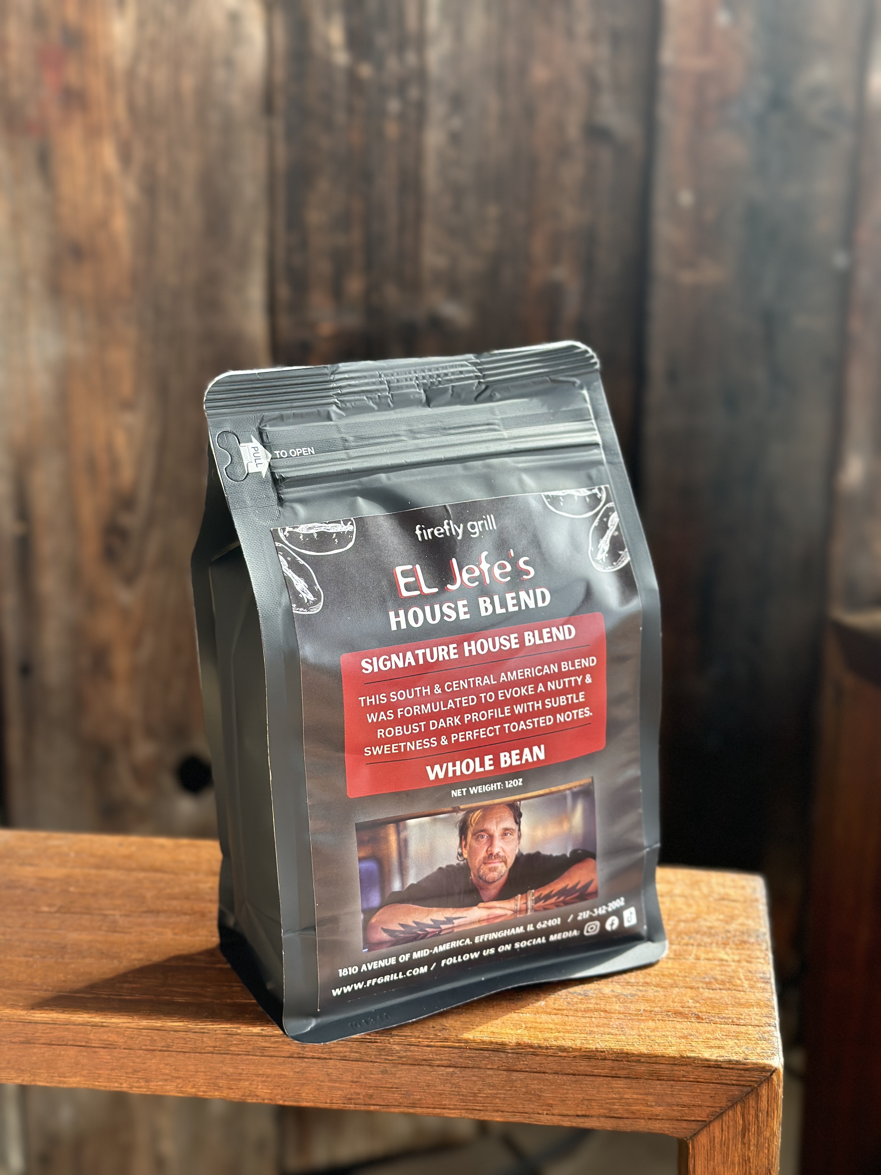 El Jefe House Blend Coffee | Firefly Grill | New American Restaurant in ...