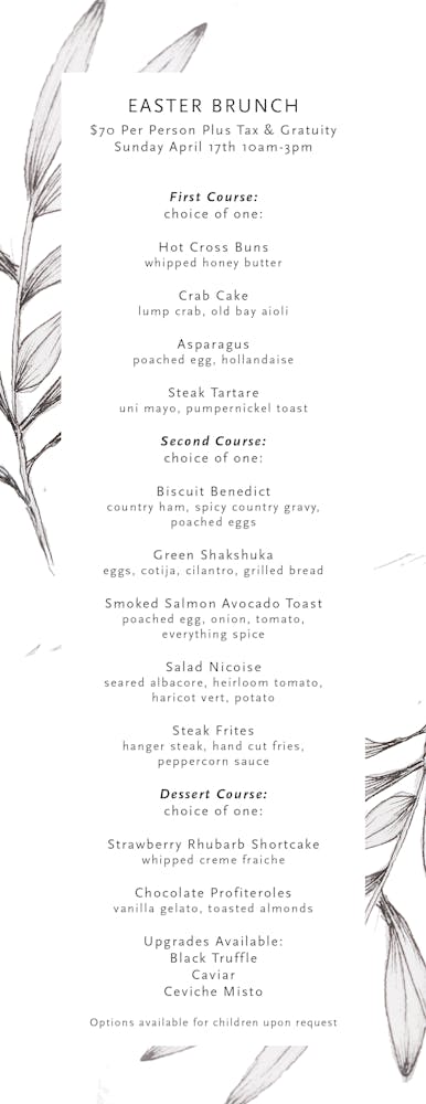 Menus | Santuari Restaurant in Los Angeles, CA