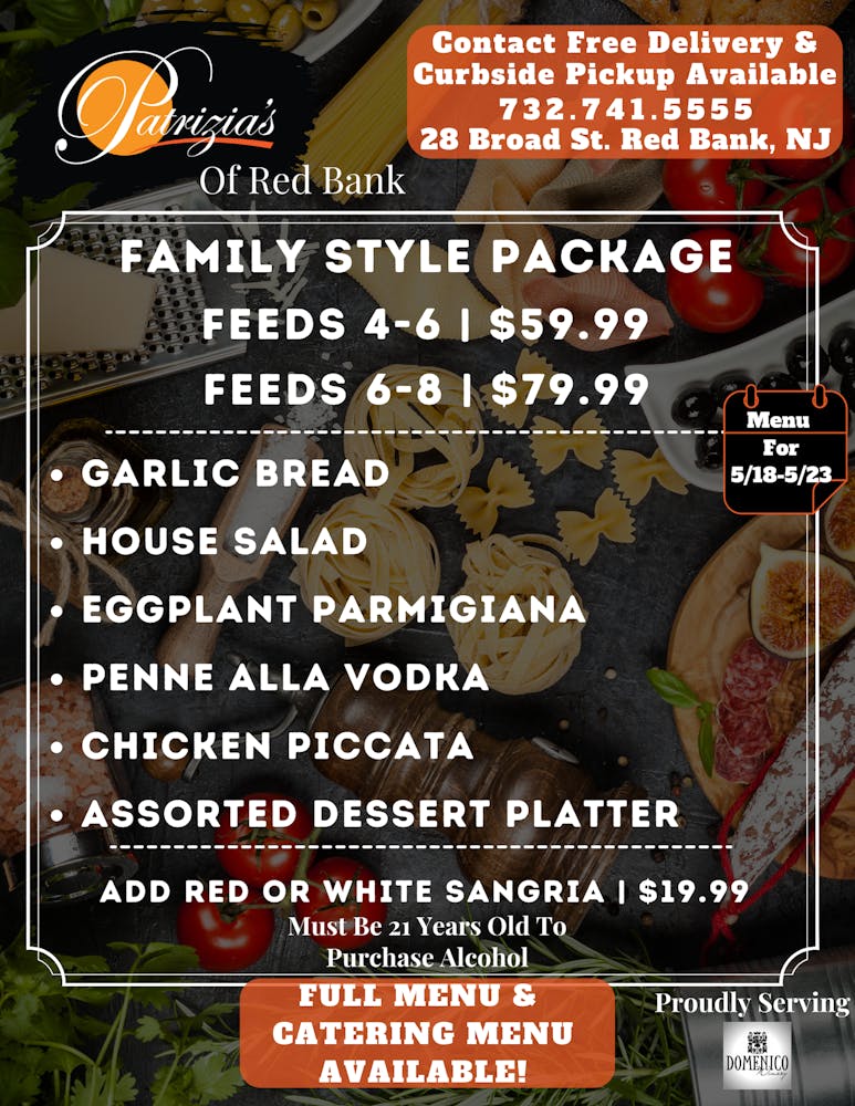 Red Bank Specials | Patrizia's