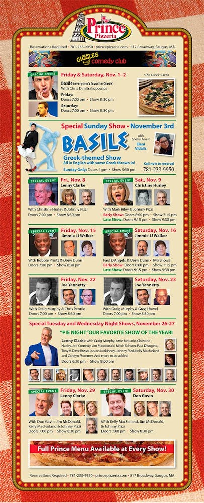 Giggles Events | Prince Pizzeria