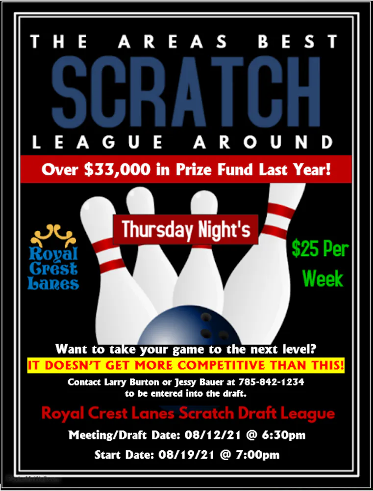 2021 - 2022 Fall Leagues | Wayne and Larry's | Royal Crest Lanes ...