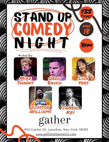 Comedy Night at Gather by GALLO | Gallo Restaurants | Gallo Family ...