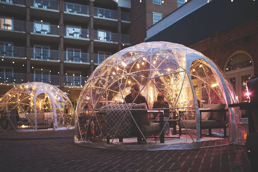 Winter Wonderland I Elegant Igloo Dining At King & Rye