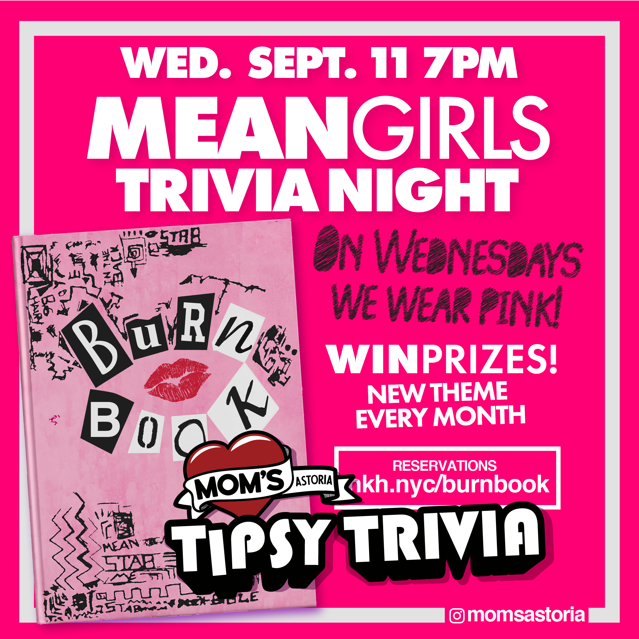 Mom's Tipsy Trivia: Mean Girls - Astoria | Mom's Kitchen & Bar ...
