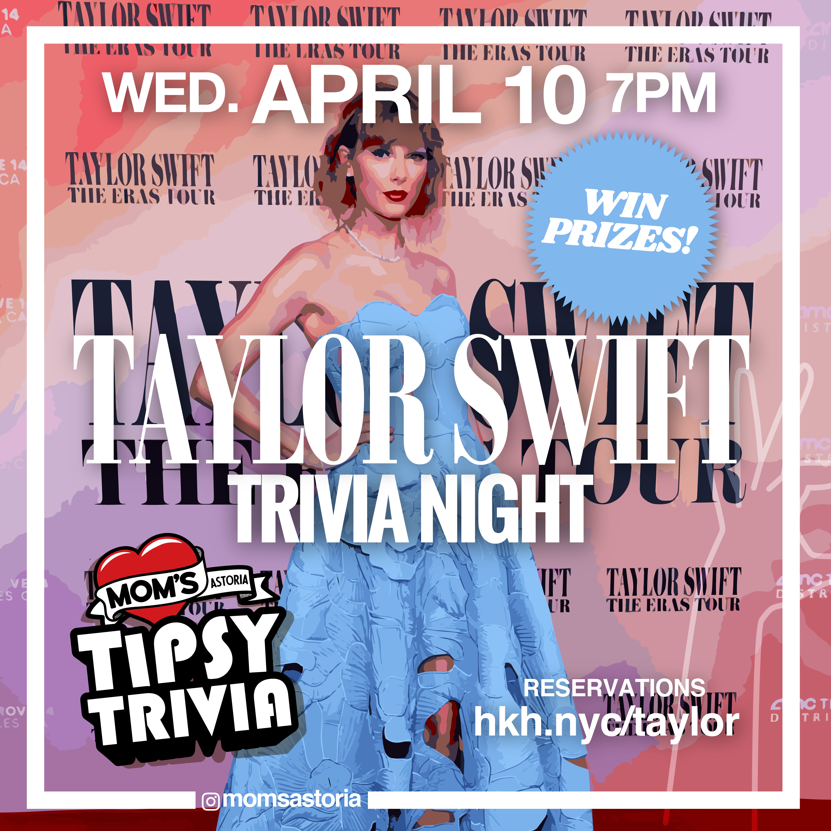 Taylor Swift Trivia Night - Mom's Tipsy Trivia - Astoria | Mom's ...