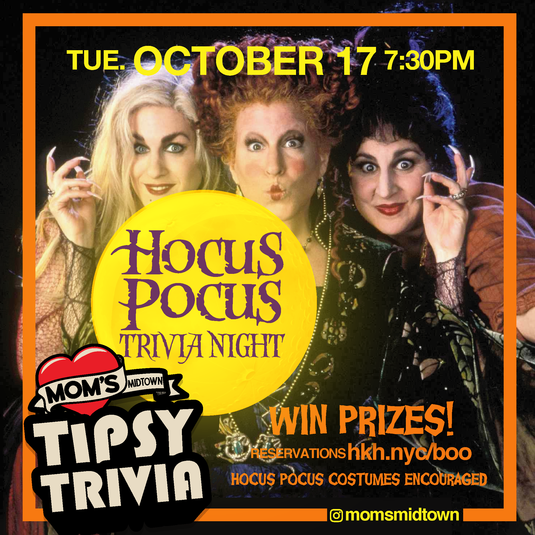 Mom's Tipsy Trivia: Hocus Pocus - Midtown | Mom's Kitchen & Bar ...