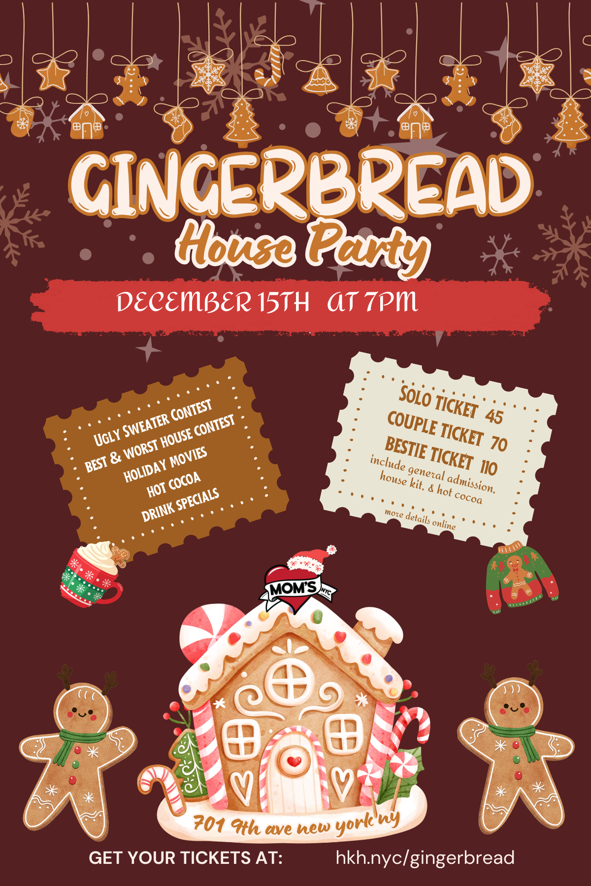 Gingerbread House Making Party- Midtown | Mom's Kitchen & Bar ...