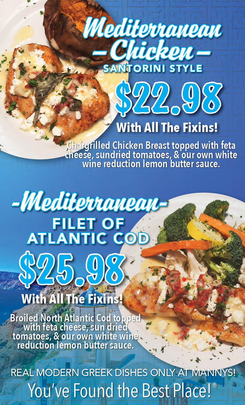 Specials | Manny's Original Chophouse