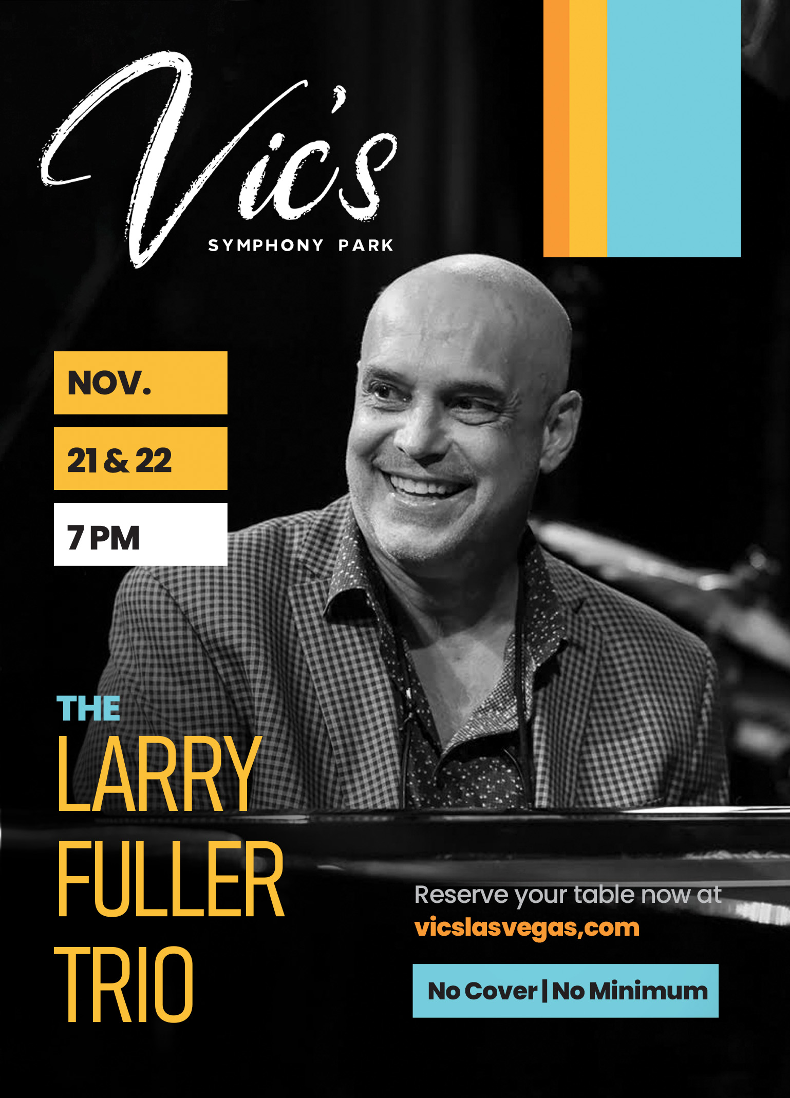 The Larry Fuller Trio - Night One | Vic's | American-Italian Restaurant ...