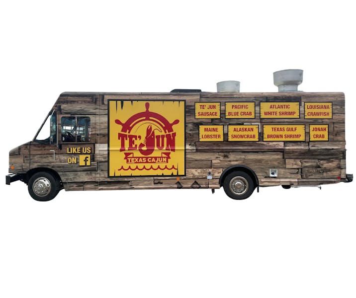 Mobile Restaurant Menu | Tejun/The Texas Cajun in Texas