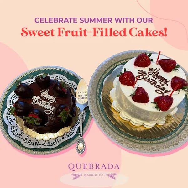 Celebrate Summer With Our Sweet Fruit-Filled Cakes! | Quebrada Baking ...