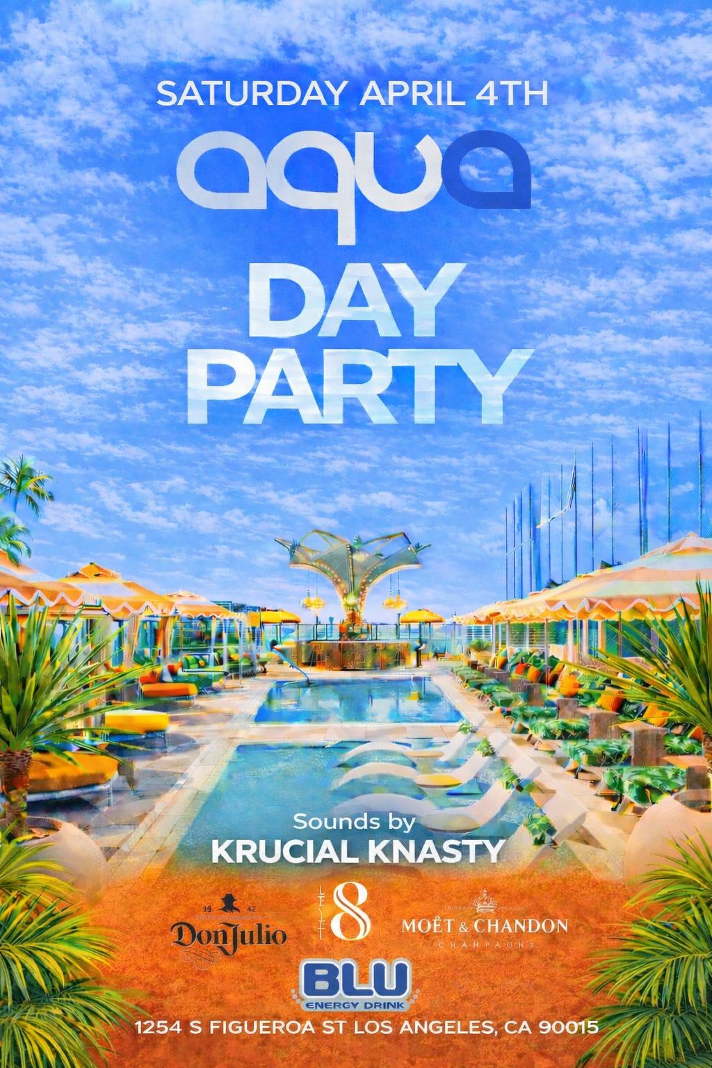 Saturday, April 4th - Aqua Day Party | Sounds by DJ Krucial ...