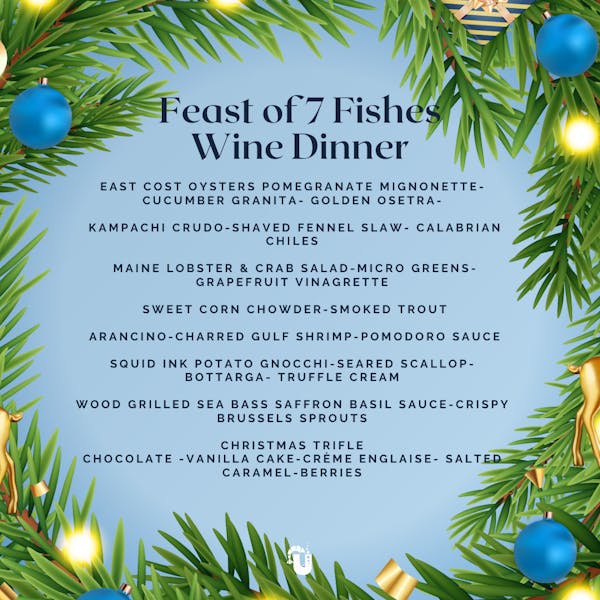Feast of Seven Fishes Wine Dinner | Urban Seafood Company | Seafood ...