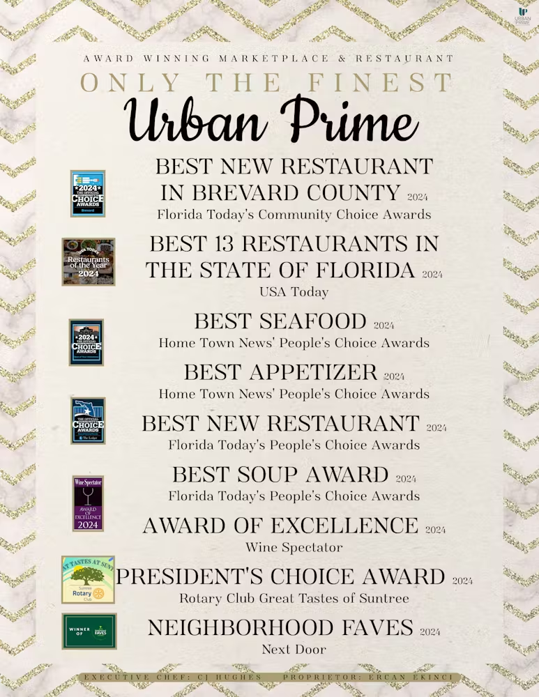 Restaurant | Urban Prime in Melbourne, FL