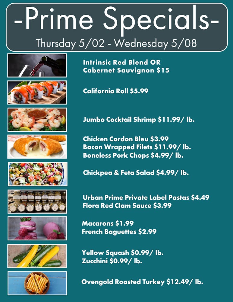 Specials | Urban Prime in Melbourne, FL