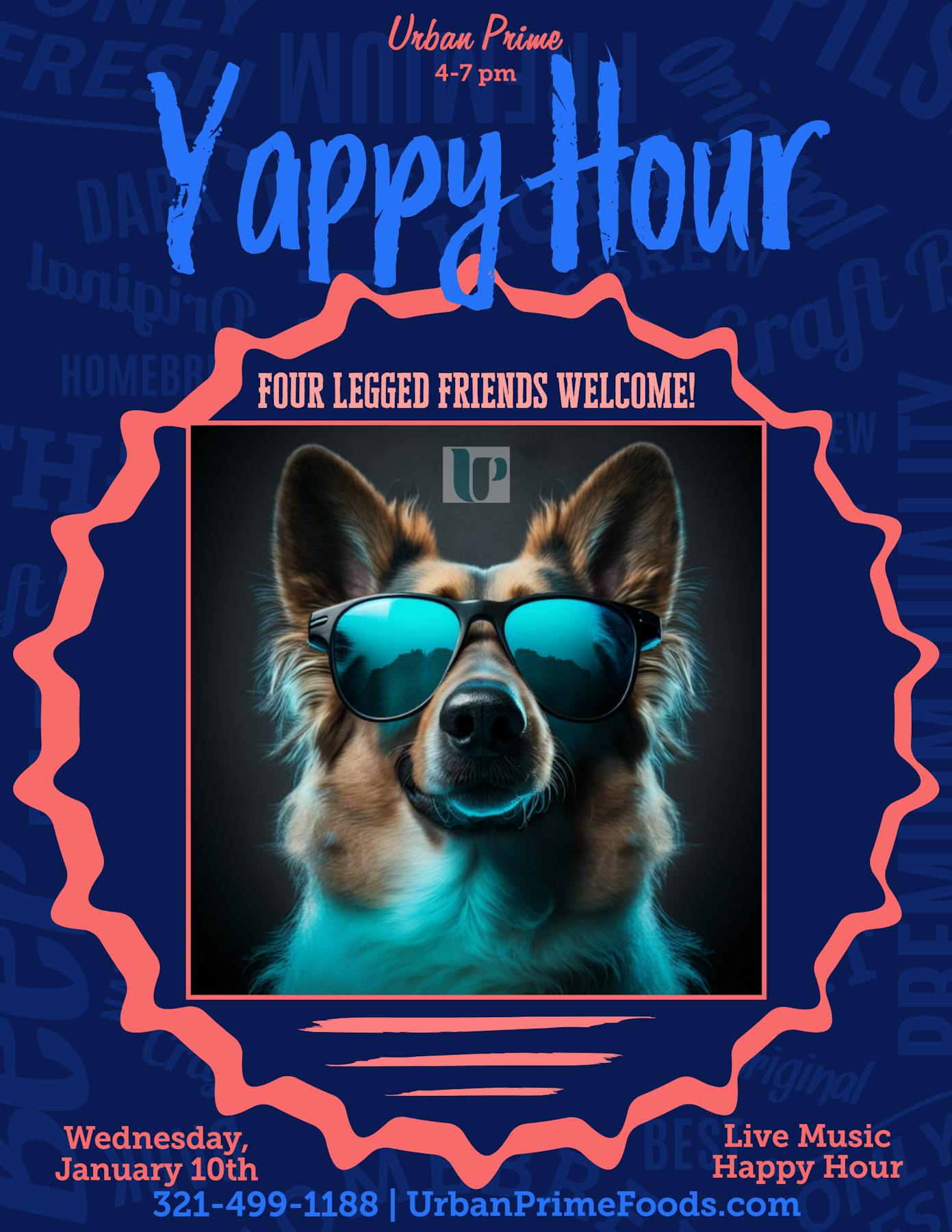 Yappy Hour | Urban Prime | Gourmet Restaurant in Melbourne, FL
