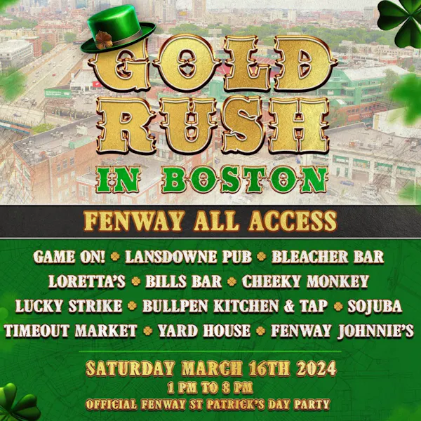 St Patrick's Gold Rush Bar Crawl in Fenway | Game On!