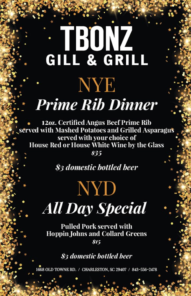 NYE & NYD! | TBonz Gill & Grill